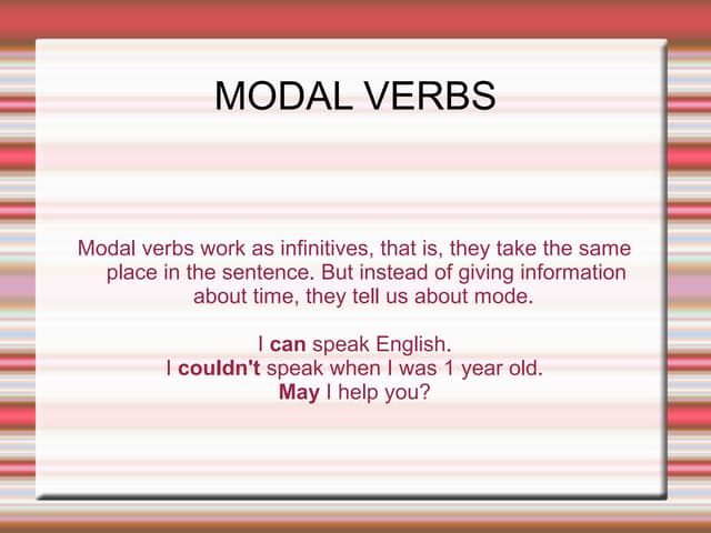 Modal Verbs Quiz Presentation. ppt. quiz | PPTX | Internet for ...