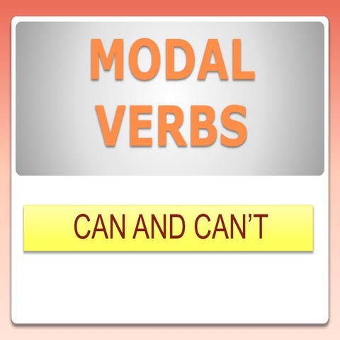 Modal verbs | PPTX