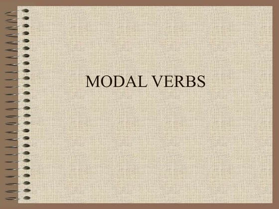 Modal verbs french dep. | PPT