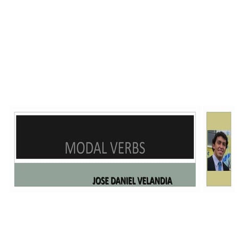 Modal verbs ppt | PPTX
