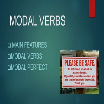 Modal verbs | PPTX