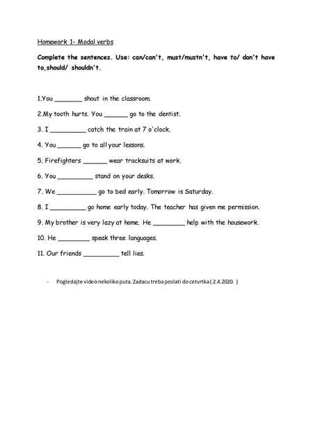 Modal verbs, keys | PDF