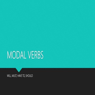 Modal verbs | PPT
