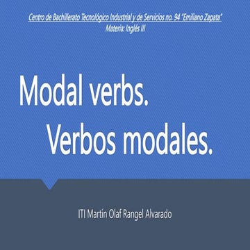 Modal verbs can and could (also able to) | PPTX