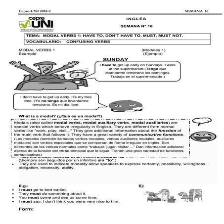 Modal verbs 1 16 | PDF