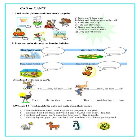Modal verbs can must | DOC