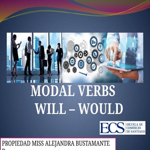 Modal verbs presentacion will & would 2024 | PPTX