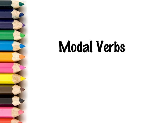 English: Modals | PPT