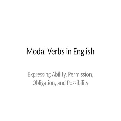 Modal_Verbs_Presentation for university level | PPT