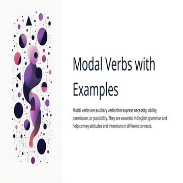 Modal Verbs with Examples helping verbs that are used along with main ...