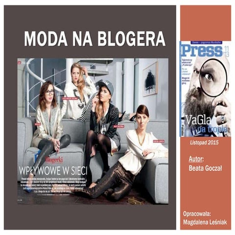Moda na blogera | PPTX