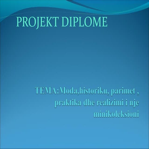 Moda projekt | PPT