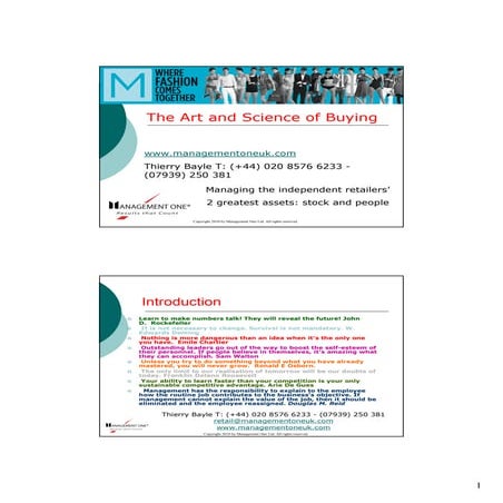 RETAIL: Art and Science of Buying | PDF