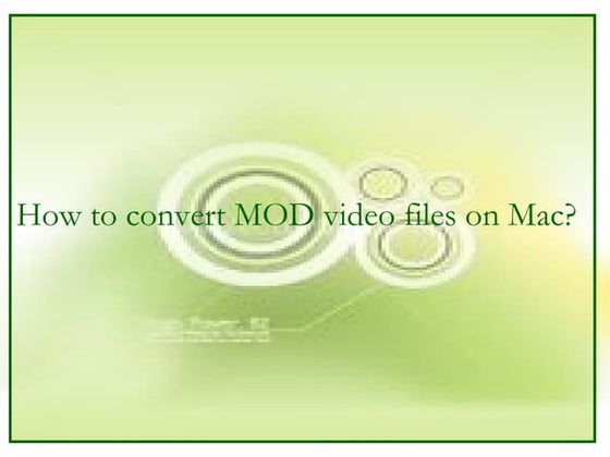 Mod Converter, Mod Video Converter | PDF
