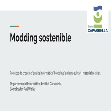 Modding sostenible | PPT