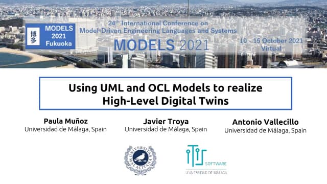 Using Uml And Ocl Models To Realize High Level Digital Twins Pptx