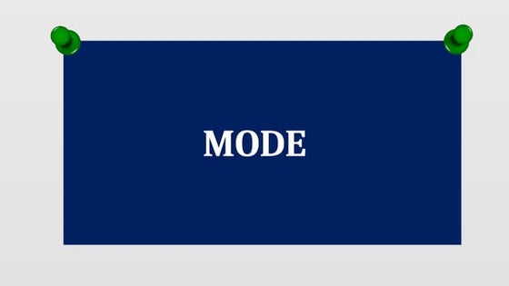 Mean, median, mode, & range ppt | PPTX