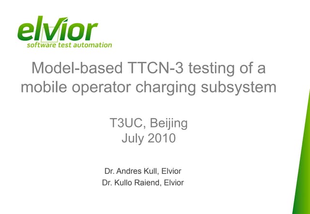Model Based Ttcn 3 Testing Of A Mobile Operator Charging Pdf Web