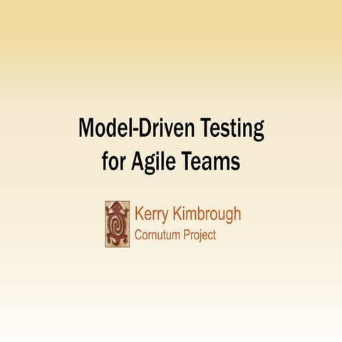 Model Driven Testing For Agile Teams Ppt 3766