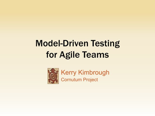 Model Driven Testing For Agile Teams Ppt 3766
