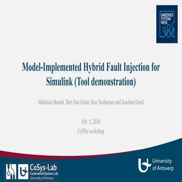 Model Implemented Hybrid Fault Injection Ppt 
