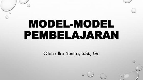 Model Pembelajaran PjBL (Project Based Learning) | PPT