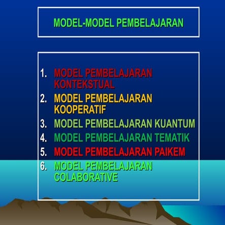 Model model-pembelajaran1 | PPT