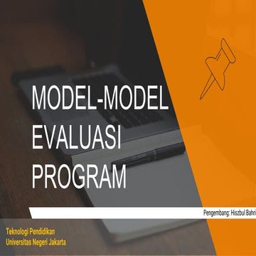 Model model evaluasi program | PPTX