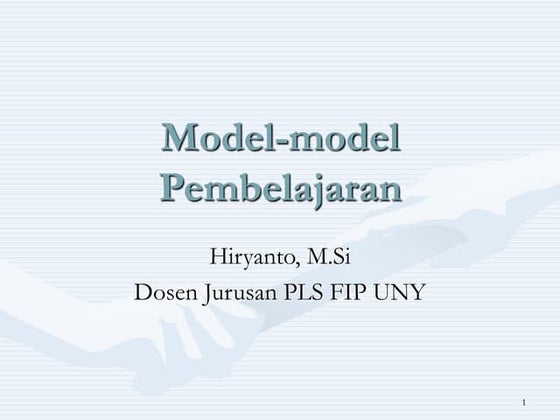 Model Pembelajaran.pptx berusaha belajar | PPT