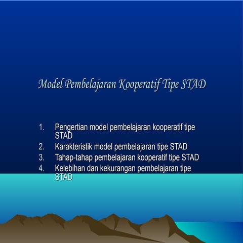 Model pembelajaran-kooperatif-tipe-stad | PPT