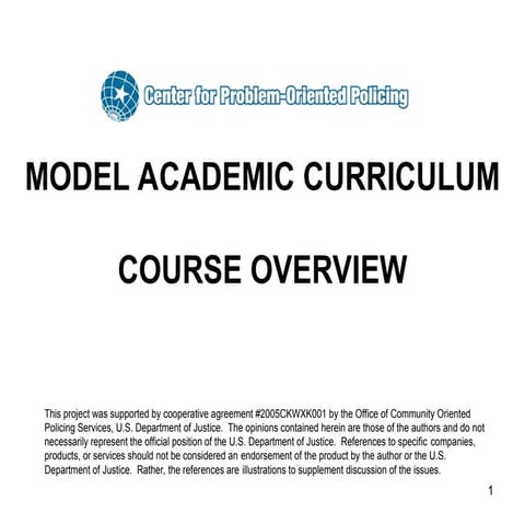 Community Policing: ASU Problem Oriented Policing | PPT