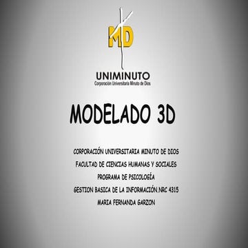 Modelado 3 d | PPTX