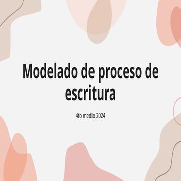 Modelado de proceso de escritura presentación | PPTX