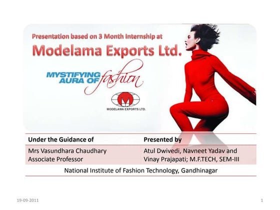 Shahi Exports Pvt. Ltd | PPTX | Manufacturing Industry | Industries