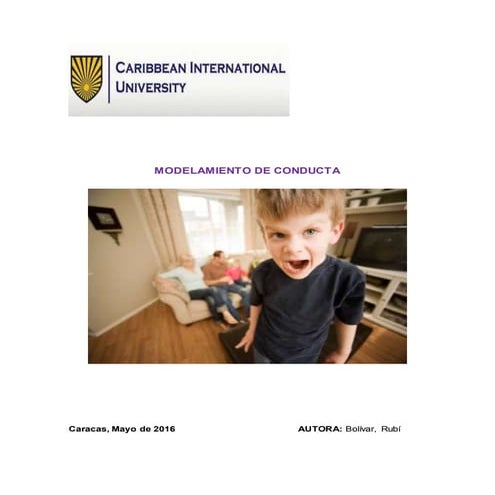 Programa de modificación conductual psicopedagogía | PDF