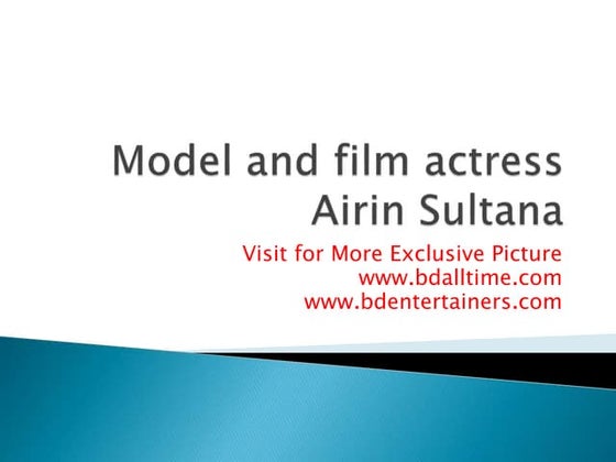 Model and actress suzena zafar | PPT