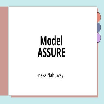 Model ASSURE: Konsep dan Contoh Penerapan | PPTX
