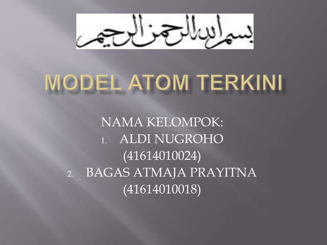 ppt teori atom berbagai ahli materi kimia | PDF