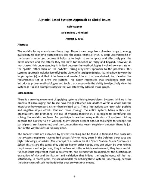 System Modeling & Simulation Introduction | PPTX