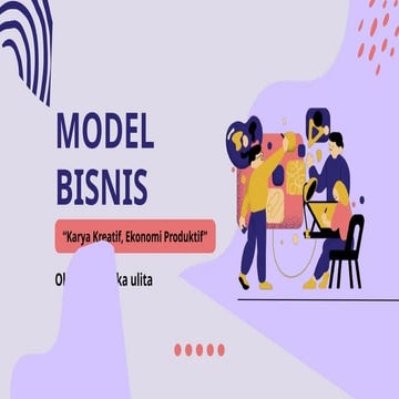 Ppt kewirausahaan model bisnis sebagai rencana awal | PPTX