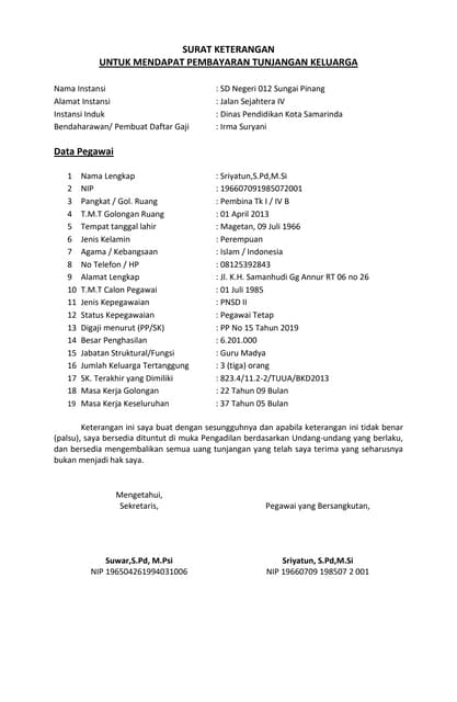 Form Model DK Eka Purdianti PPKK Baru Terbit | PDF