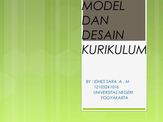 DESAIN DAN STRUKTUR_KURIKULUM DI LEMBAGA SEKOLAH | PPT