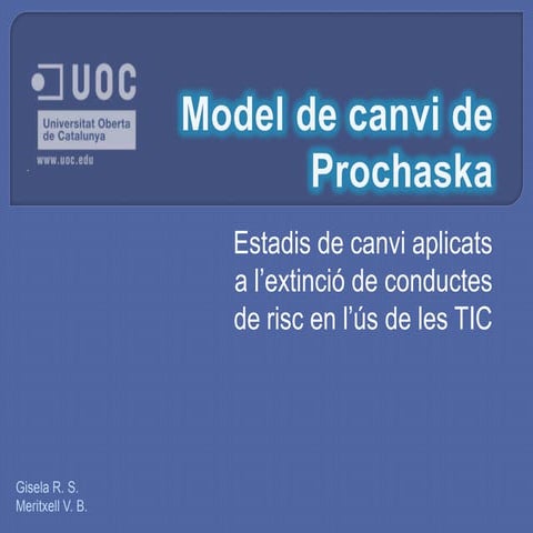 Model de canvi de prochaska | PPTX