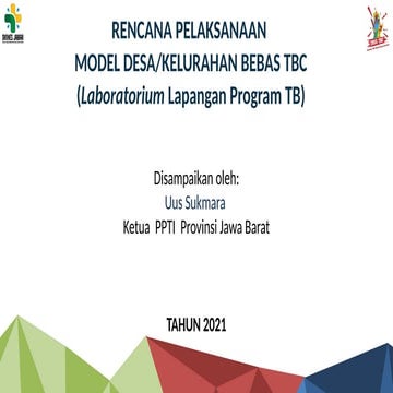 Power Point desa peduli TB, sebagai bahan acuan dalam pembentukan desa ...
