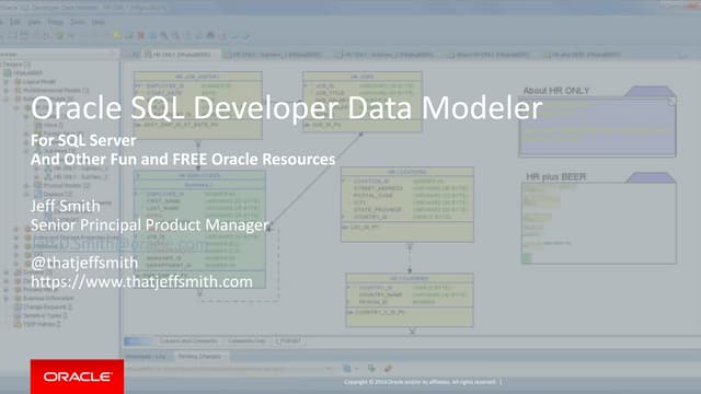 Oracle Sql Developer Data Modeler - For Sql Server | Ppt