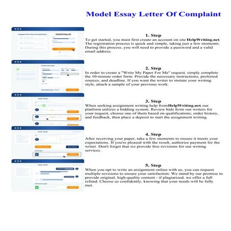Model Essay Letter Of Complaint | PDF