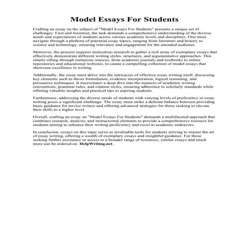 Model Essays For Students.pdf