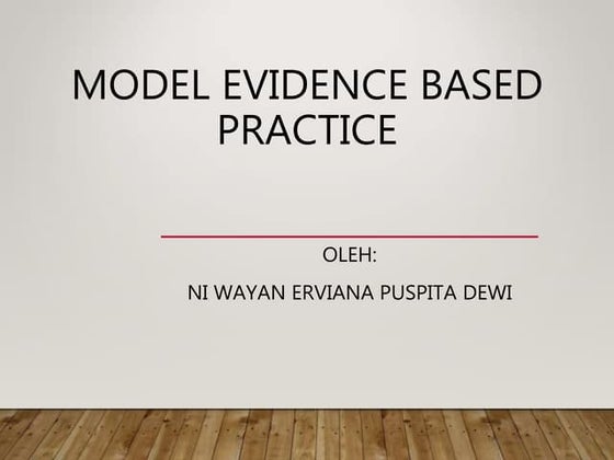MODEL EVIDENCE BASED PRACTICE (EBP).pdf