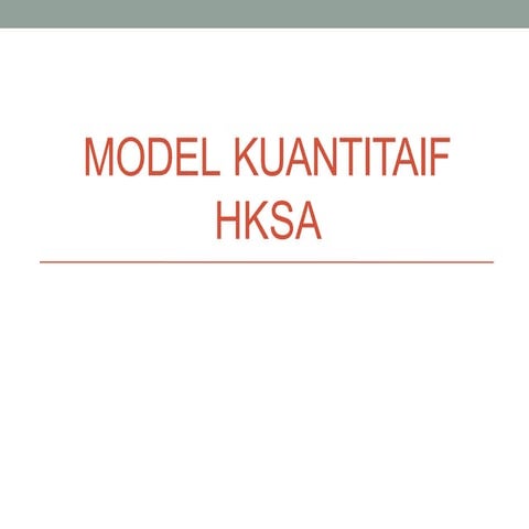 Model senyawa kimia yang memiliki keaktifan biologis, hksa | PPTX