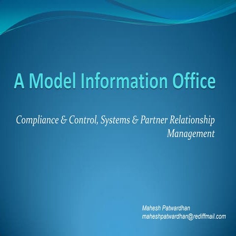 Model Information Office | PDF